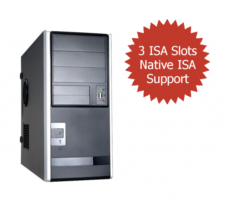 PC with 3 ISA Slots in Mid-tower chassis | 3 ISA slot PC